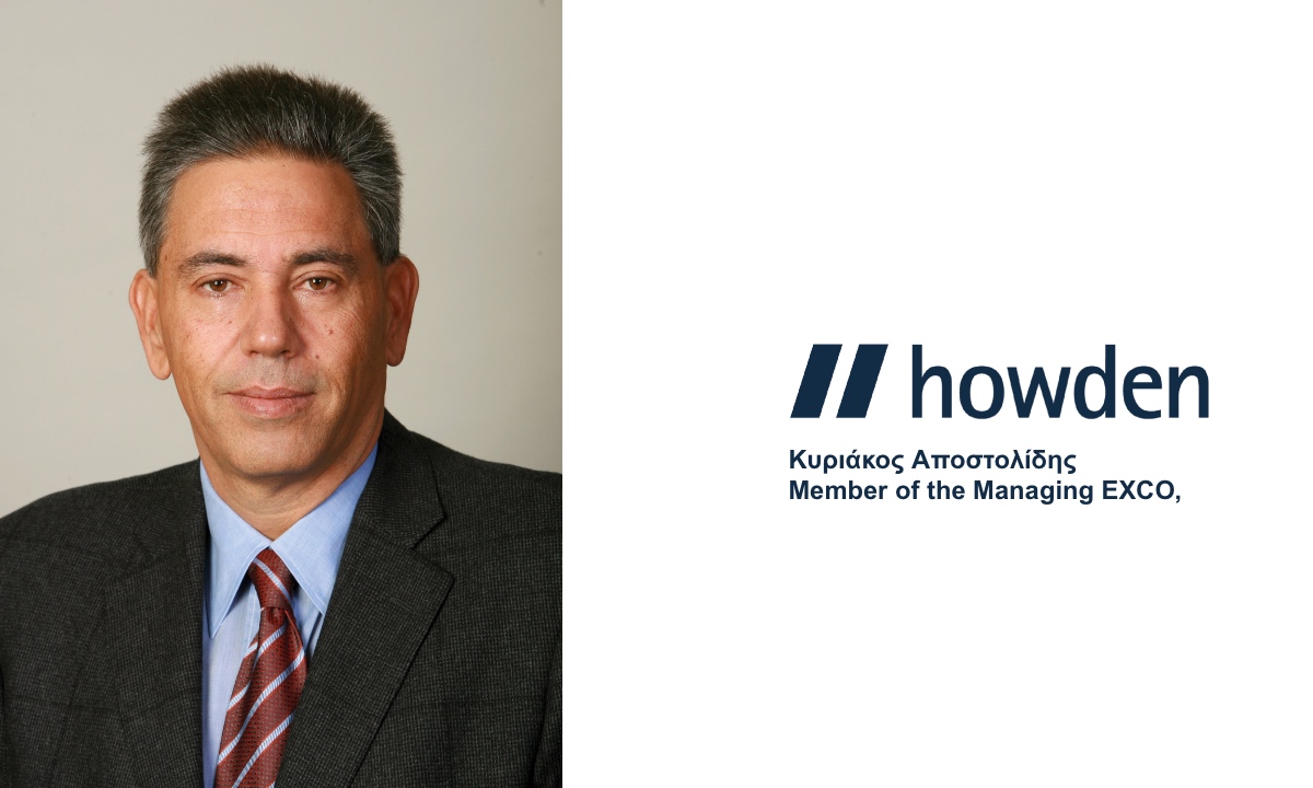 howden: Ο Κ. Αποστολίδης, επικεφαλής Ανάπτυξης Εργασιών Ελλάδας & Κύπρου